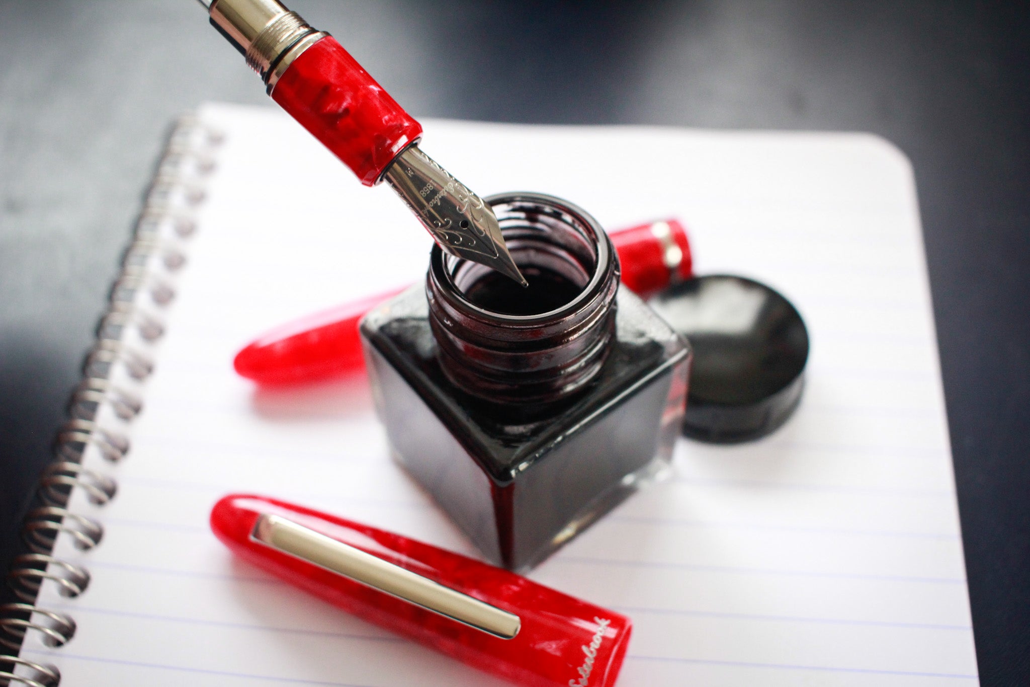 Pen with ink store